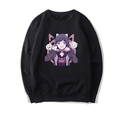 电子音乐宽松圆领卫衣