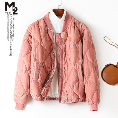 m2女装品牌折扣保暖小个子羽绒服