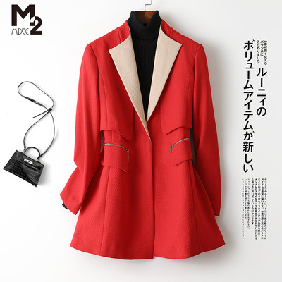 女装品牌折扣休闲西装女春秋M2