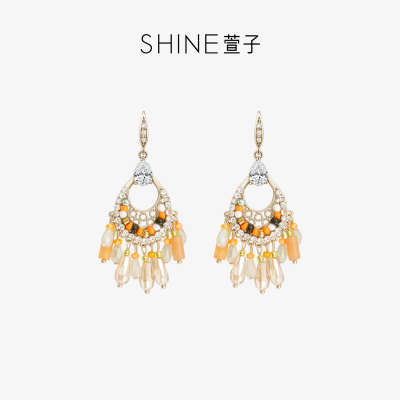 SHINE萱子原野牧歌民族风耳钩