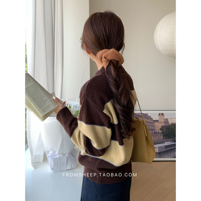 Fromsheep简约复古气质毛绒发圈