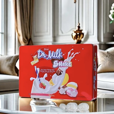 土耳其进口Elvan混合水果味牛奶夹心硬糖太妃巧克力草莓礼盒装