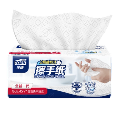 多康双层擦手纸80抽3包