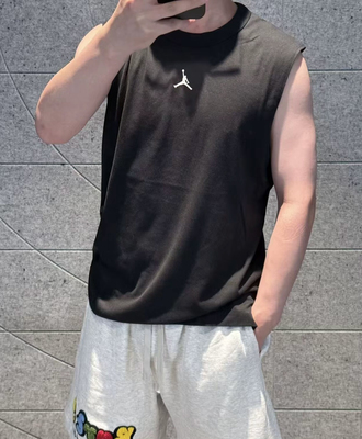 NikeJORDAN夏季男子跑步运动训练篮球健身休闲透气速干背心FN5857