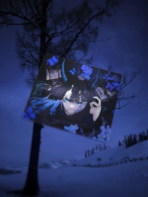 AbyssGaming【岚玉】2MM斜边倒角 涂层速度玻璃鼠标垫