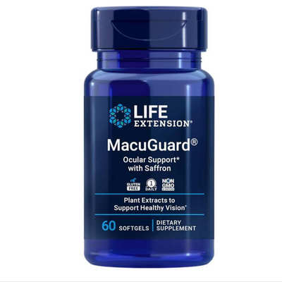 Life Extension MacuGuard 藏红花眼健康视力保健叶黄素玉米黄质