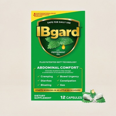 美国购薄荷油胶囊IBgard Gut Health肠健康Peppermint肠易激保健