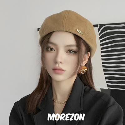 MOREZON【Mossant】设计师秋冬新款潮人经典百搭鸭舌帽前进帽子女