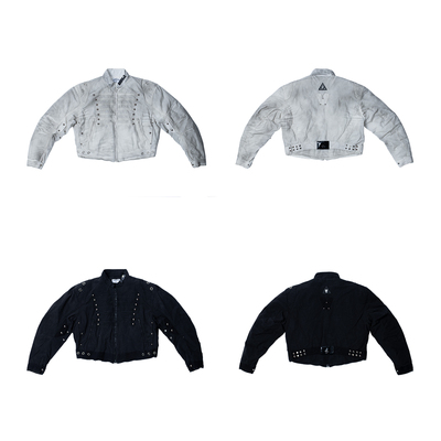 FVVO Quilted Cropped Biker Jacket绗缝短款机车夹克