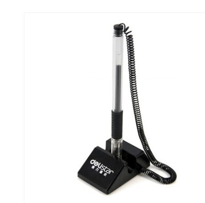 得力6791前台桌子上中性笔