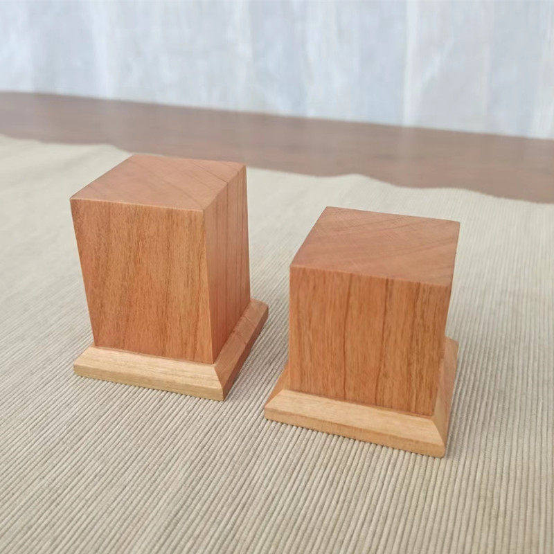 樱桃木实木现代手办人偶模型大圣兵人块战锤胸像雕像摆件底座diy
