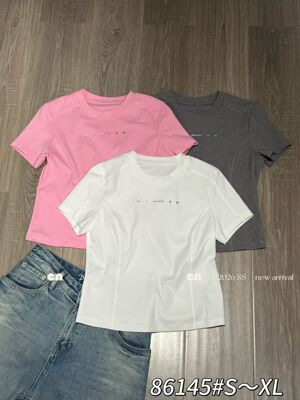 欧洲站GNno.1女装2026春夏新款时尚休闲百搭显瘦短袖T恤上衣86145