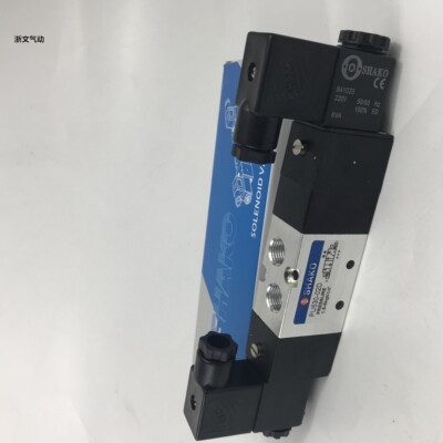 新恭电磁阀SHAKO 三位五通双电控换向阀PU530-02D