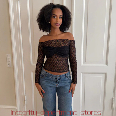ChiffonT-shirtsexypatchworksli