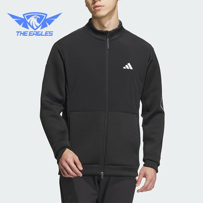 Adidas/阿迪达斯正品新款男子高尔夫运动针织立领外套HY0974