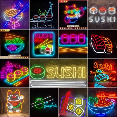 led霓虹灯Sushi寿司拉面灯牌