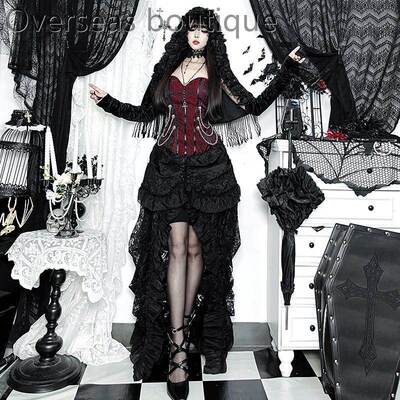 克束腰上衣亚文化哥特辣妹小众