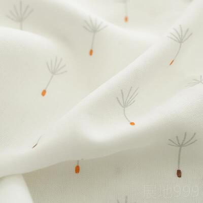 高档CASLEARDEN肤裸睡婴儿级双层纱新疆全棉床G单床笠四T件套蒲公