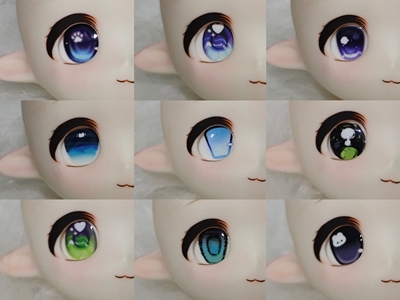 【低弧】UV转印三分二次元眼珠眼片福袋bjd二次元菩萨眼BJD眼珠