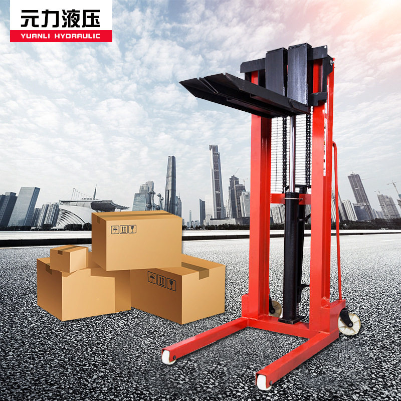 厂家货源手动叉车升高搬运手推小型升降机1吨2吨3吨装卸托盘叉车_虎窝淘