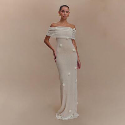 Beach Skirt Women's Knitted Floating Flower Beach Bikini