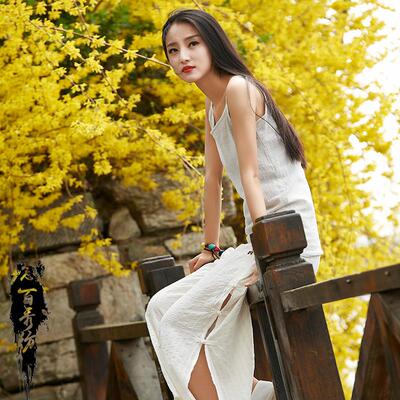 Cotton and linen women's spinning slimming thin bamboo