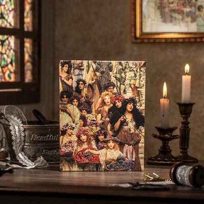 新款Paperblanks复古笔记本塔德玛油画春天记事本创意送礼物艺术