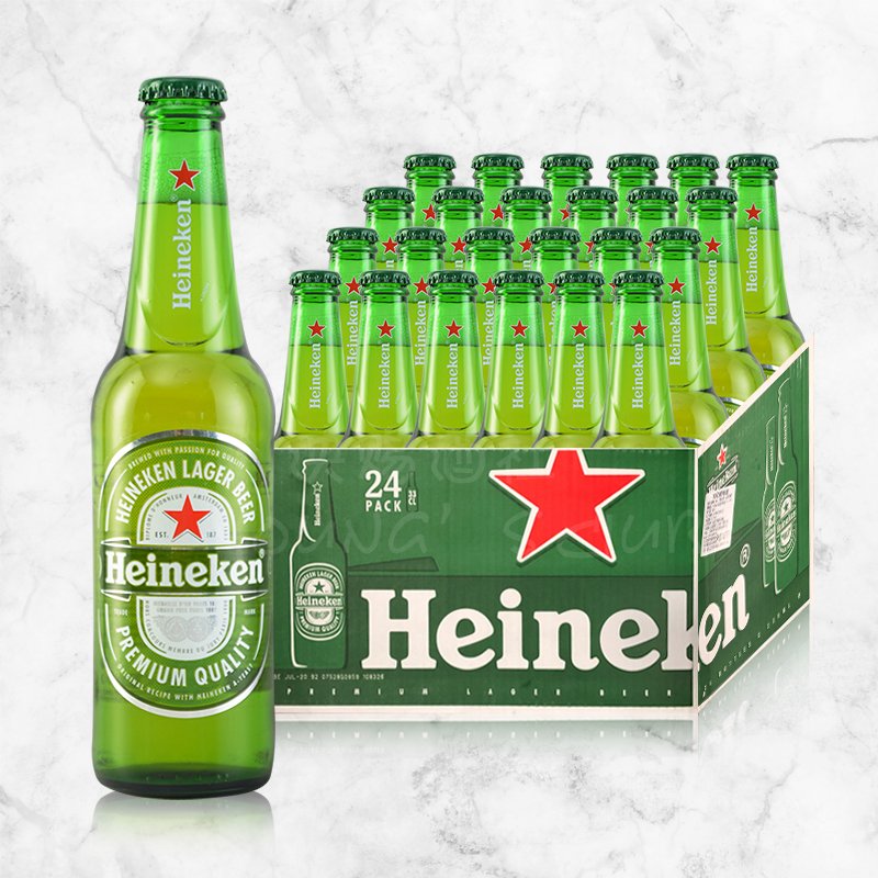 整箱 330ml*24瓶荷兰原装进口喜力啤酒Heineken海尼根小麦啤酒_虎窝淘