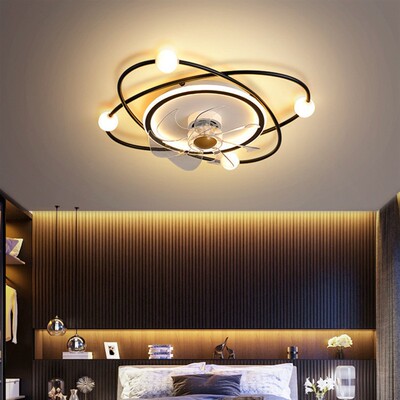 Cross border 110V Nordic bedroom ceiling fan light simpleand