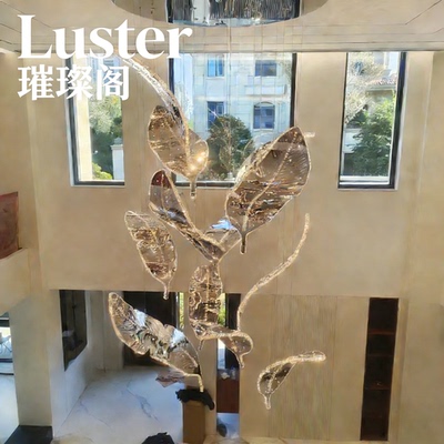 现代简约别墅客厅水晶吊灯