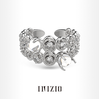 INIZIO荣光双层闪耀纯银戒指