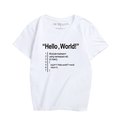 极客程序员短袖t恤