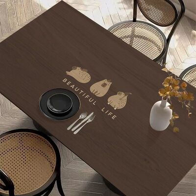 仿实木纹防水防油免洗桌垫