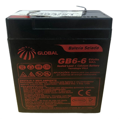 GLOBAL蓄电池GB6-6 6volts6AH电子称 仪器仪表电池