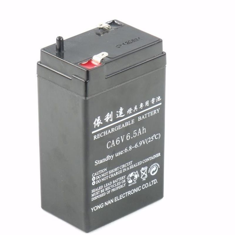 依利达YD-9000强力探照灯6V6.5Ah电池电瓶电子称免维护铅酸蓄电池