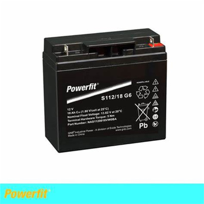 powerfit蓄电池 S112/18 G6 12V18AH C20免维护铅酸电池
