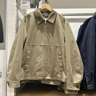 男女装拉链短茄克外套巴恩风翻领男牛仔短茄克水洗/478230/480827