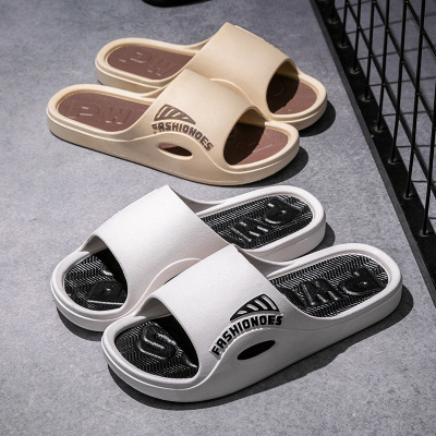 summer slippers men's bedroom home sandals室内防滑男一字拖鞋