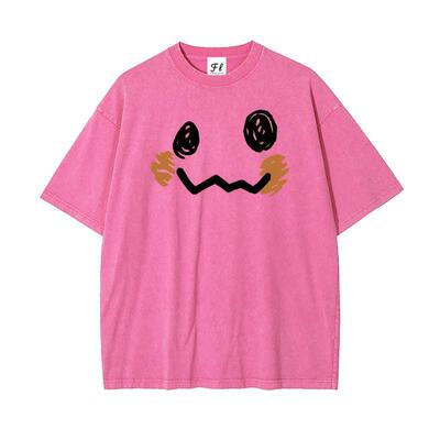 men's cute Streetwear T-Shirt Vintage Retro Oversized 女T恤