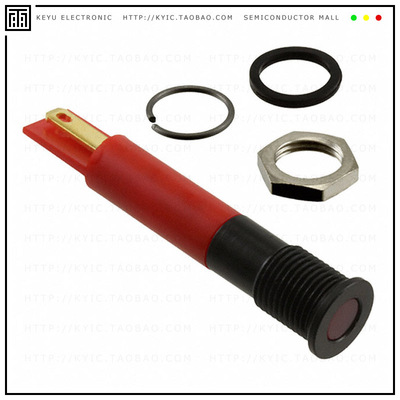 Q8F1BXXHR02E【8MM FLSH BLK CHRM HYPR RED 2VDC】