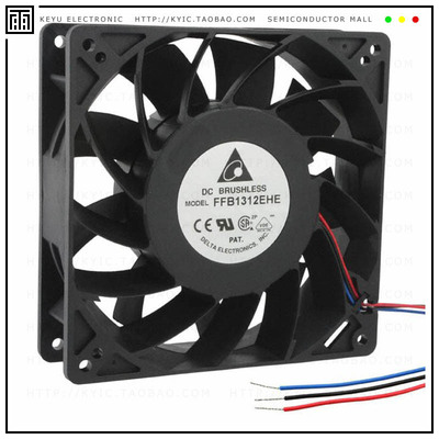 FFB1312EHE-F00【FAN AXIAL 127X38MM 12VDC WIRE】