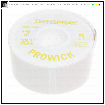 1802-100F【DESOLDER BRAID ROSIN 0.055' 100'】