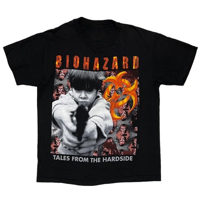 BIOHAZARD生化危机乐队金属男T恤
