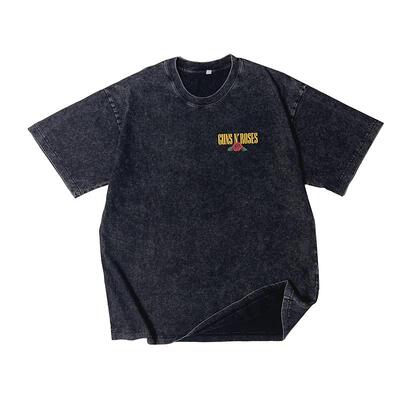 GunsN’Roses枪花乐队宽松T恤男