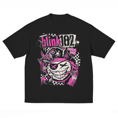 BLINK182眨眼乐队流行朋克男T恤