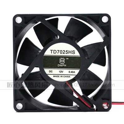 原装 DWPH 东维丰 TD7025HS 12V 0.40A 7CM 7025 2线 散热风扇