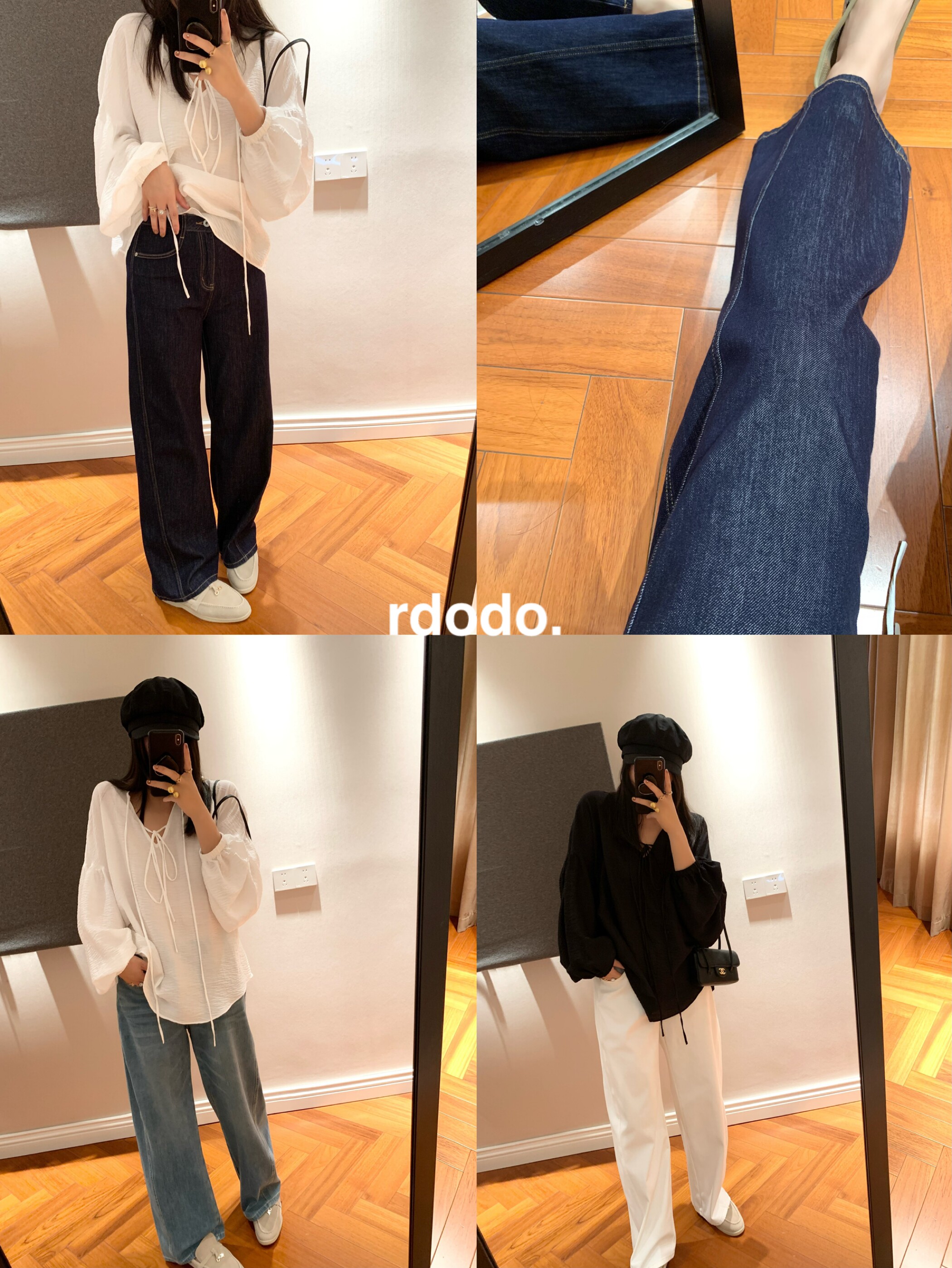 Rdodo太好穿天花板梨形身材的zui爱 线条舒适柔软微弹高腰牛仔裤