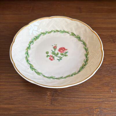 Limoges 利摩日 Bernardaud 柏图手绘花卉装饰瓷盘 孤品收藏小碟