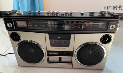 日本原装进口SANYO/三洋M-4500k单卡双表头收录机多表头磁带机