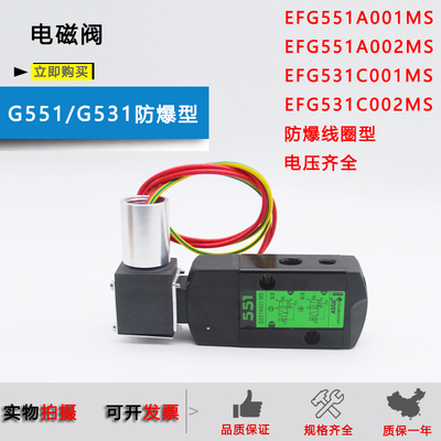 电磁阀EFG551A001MS/G531C001MS/G551A002MS/G531C002MS C017